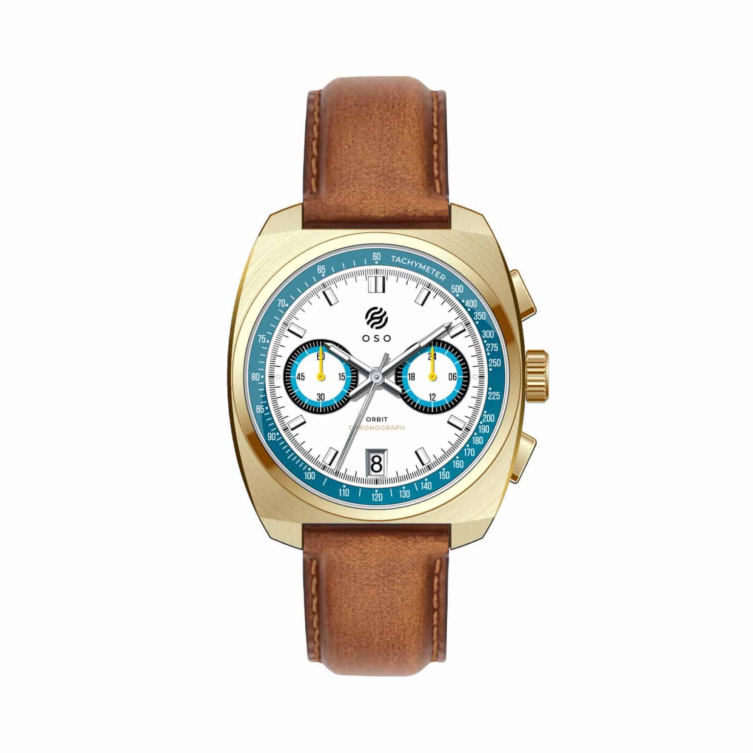 Orbit Quasar with Gold Case - OSO Watch Co