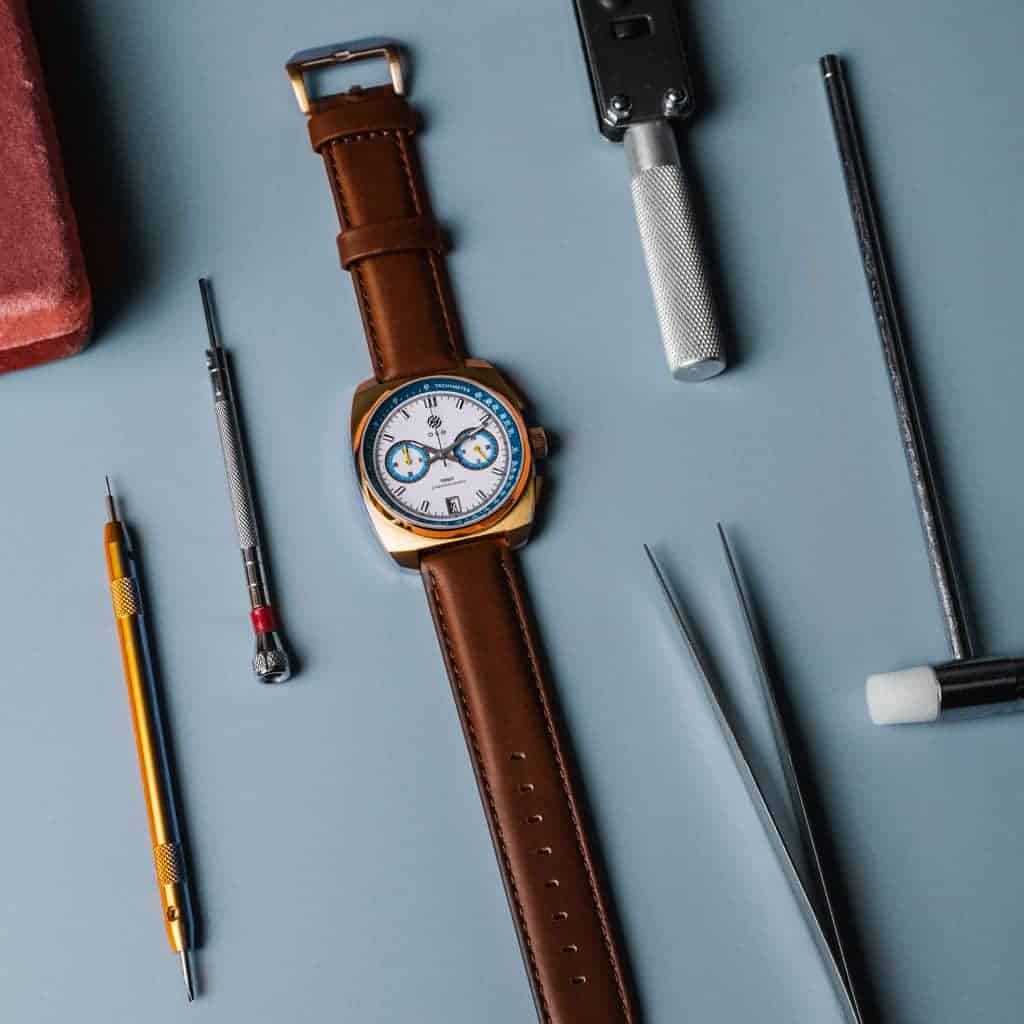 Orbit Quasar with Gold Case - OSO Watch Co