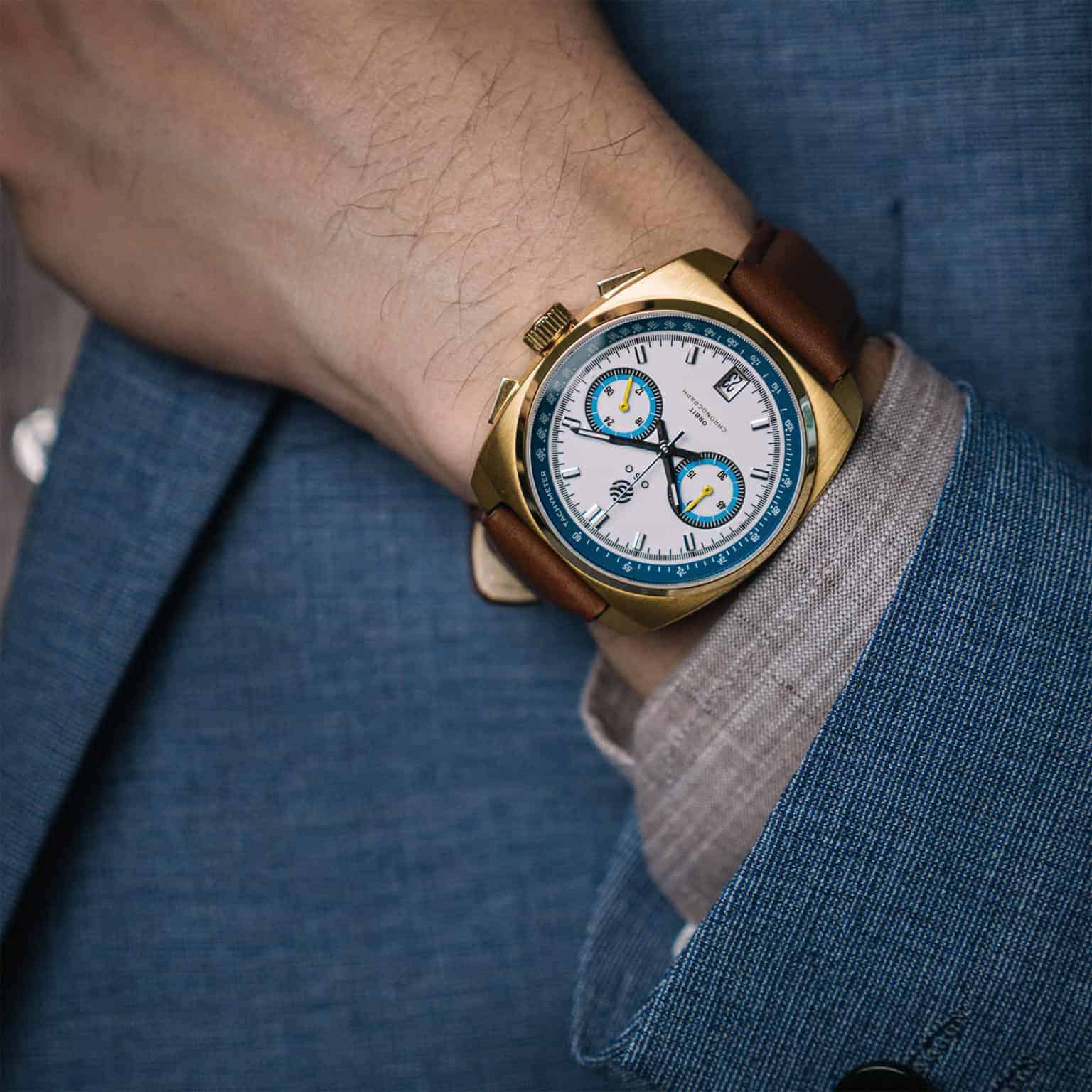 Orbit Quasar with Gold Case - OSO Watch Co